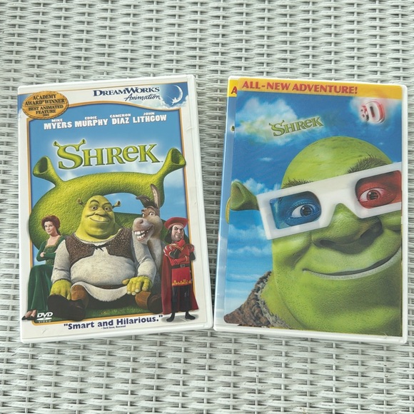 Media | Shrek Dvd Set Shrek And Shrek 3d | Poshmark